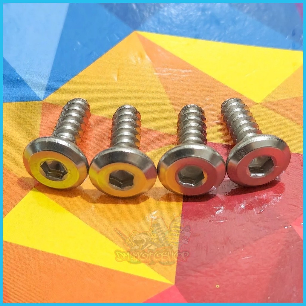 Heng Gold White Under Seat Fastener Bolts | Honda Click 125 & 150 V1/V2 ...