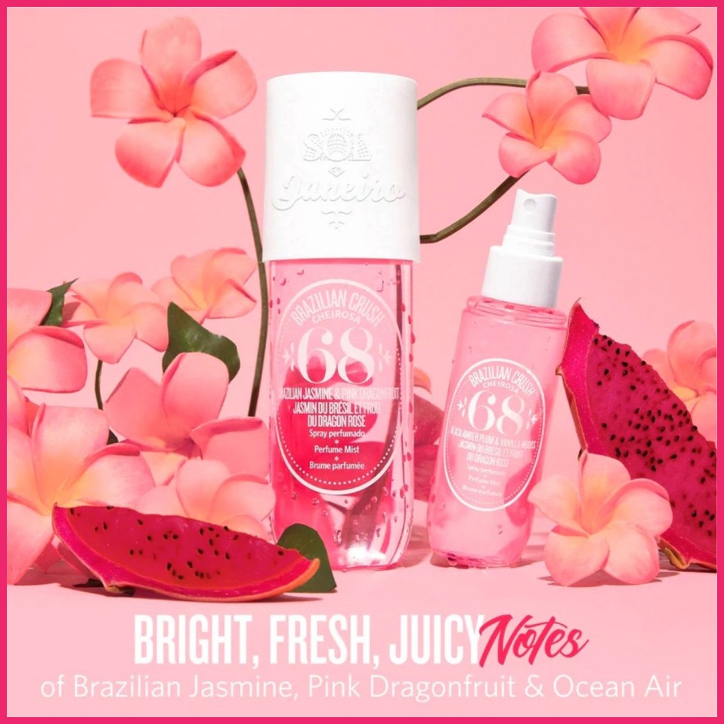 Hair Body Mist Perfume Long Lasting For Women 90ml Brazilian Crush ...