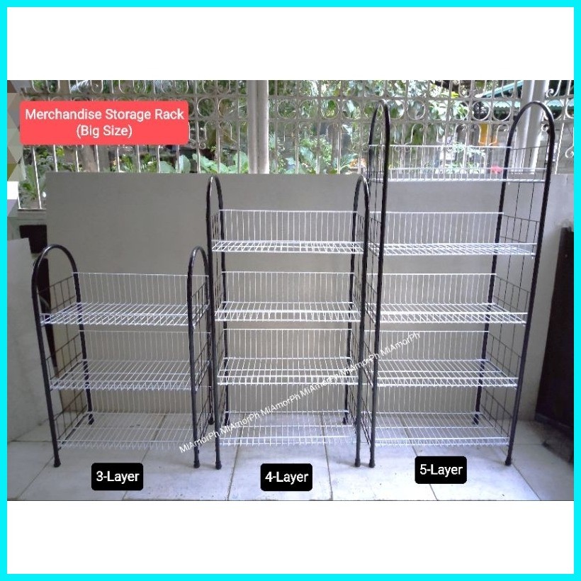 (3-Layer) Heavy Duty Merchandise Storage Racks Grocery Rack Kitchen ...