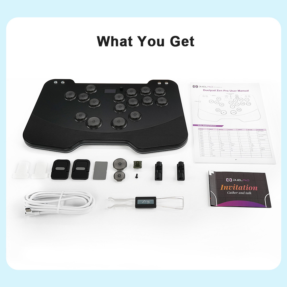 Duelpad Zen Metal Game keyboard controller Ergonomic Leverless Ergo ...