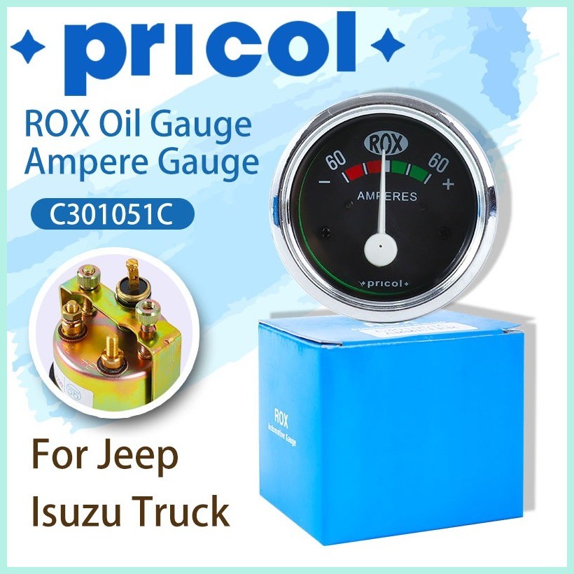 ROX Ampere Oil Water Temperature Gauge C301051C For Car JEEP ISUZU ...