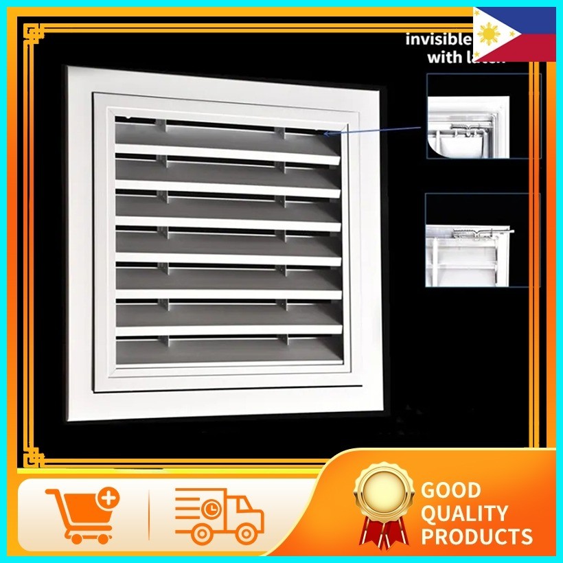 Aluminum Alloy Exhaust Shutter Vent For Central Air Grille Ventilation ...