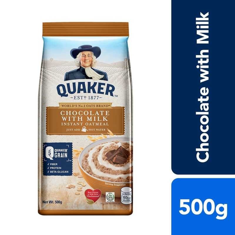 Quaker Flavored Oatmeal Chocolate na may Milk 500g | Shopee Philippines