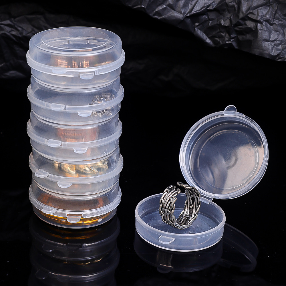 Jewelry Display Packaging Case - Round Plastic Containers - For Beads ...