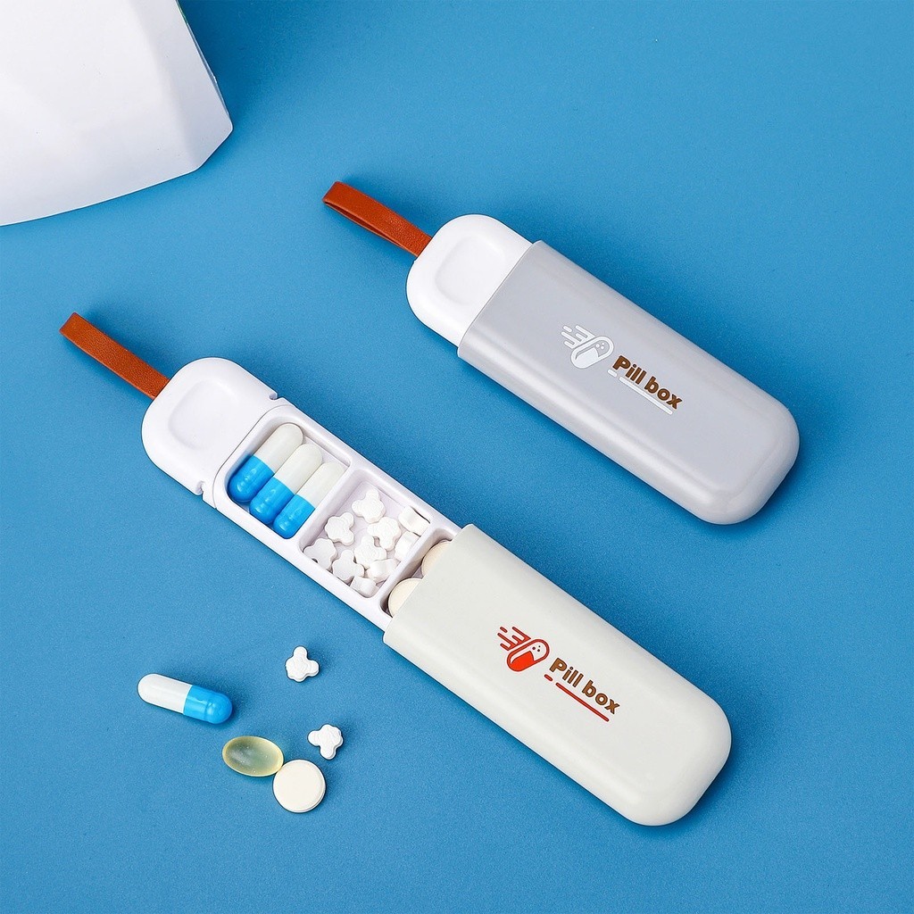 1pcs Portable Tablet Dispensing Box Medicine Organizer Storage Mini ...