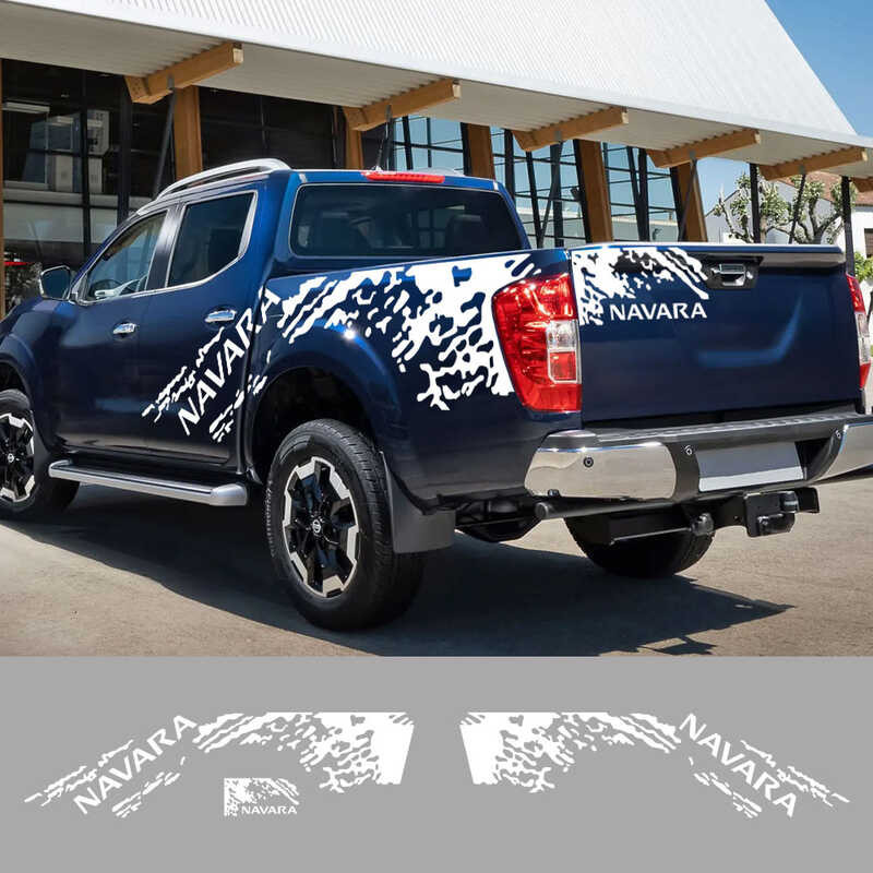 Pickup Body Side Stickers Para sa Nissan Navara SL ST Truck Graphics ...