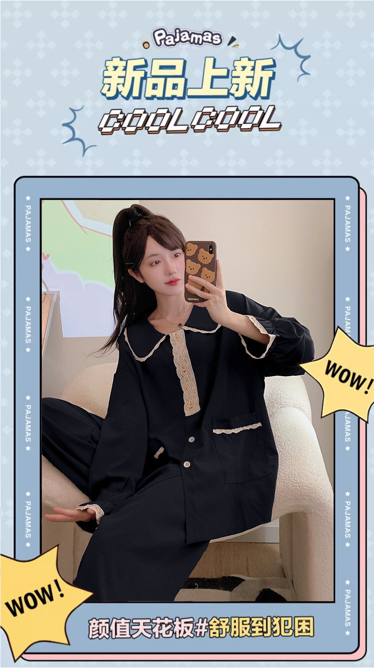 Plus Size Pajama Terno for Woman XL-5XL Pajamas Set Autumn Long Sleeves ...