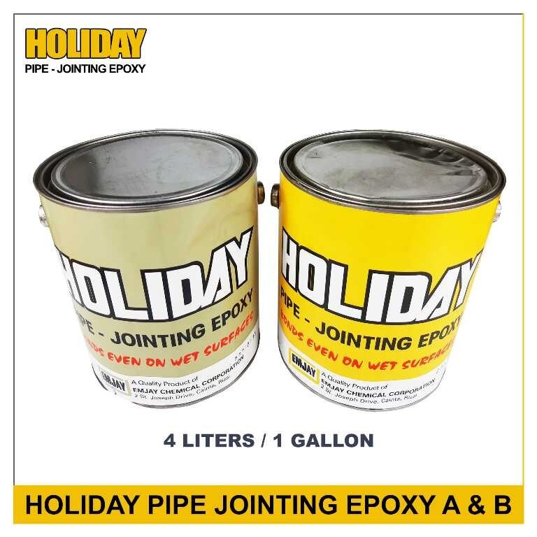 LY HolidAy Pipe PVC Joining Epoxy Component A & B Set 4L (1GAl ...