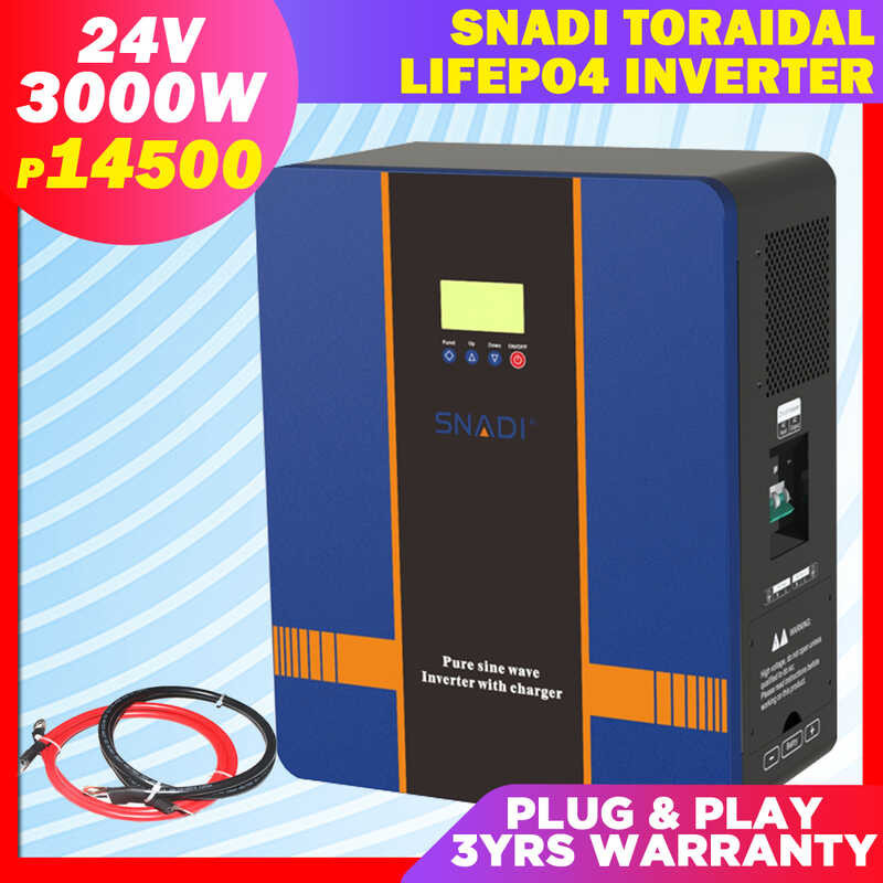 526 Toroidal Snadi Solar 24V3000w Snat Inverter | Shopee Philippines