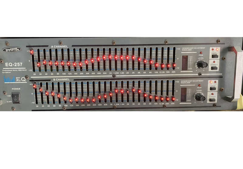 DB COD AUDIO Equalizer Eq-257 Dual 25-Band Graphic Equation Adjustment ...