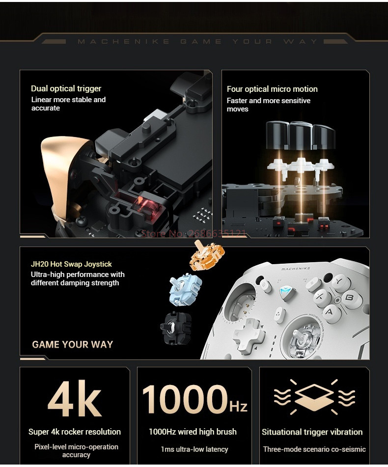 Machenike Gamepad G5Pro V2 Collector Edition Optical Gamepad Hall ...