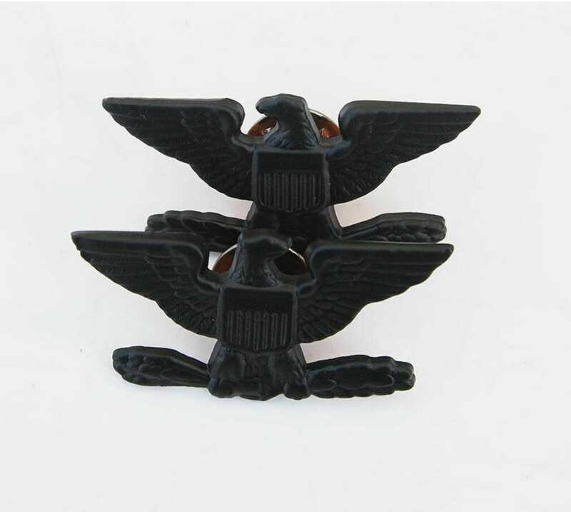 Tomwang2012. PAIR OF Ww2 US ARMY COLONEL EAGLE WAR BIRD DEVICE LAPEL ...