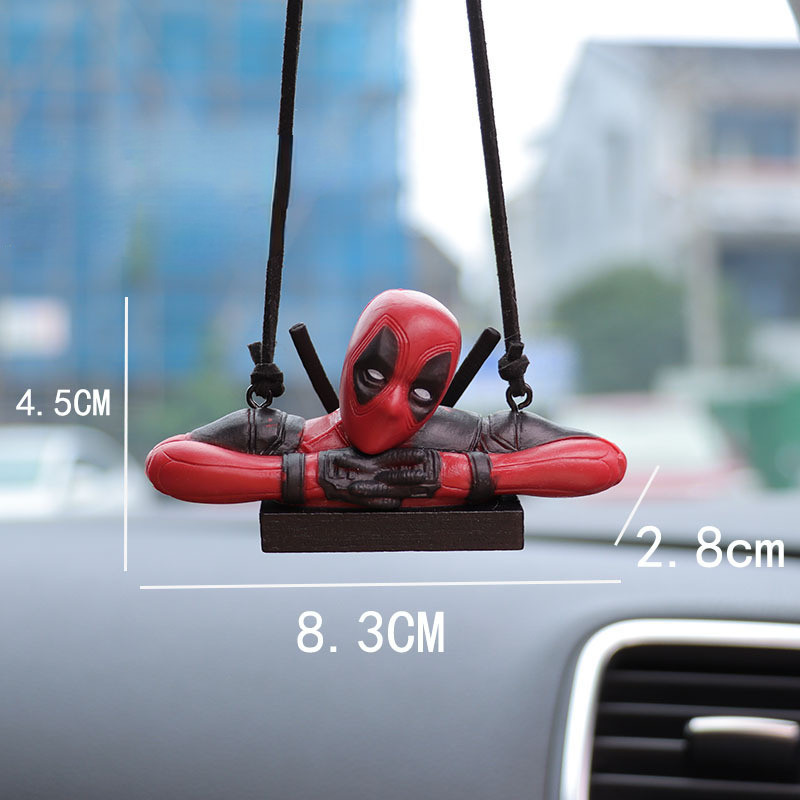 Deadpool Figurine Cartoon Cute Anime Action Figure Deadpool Car ...