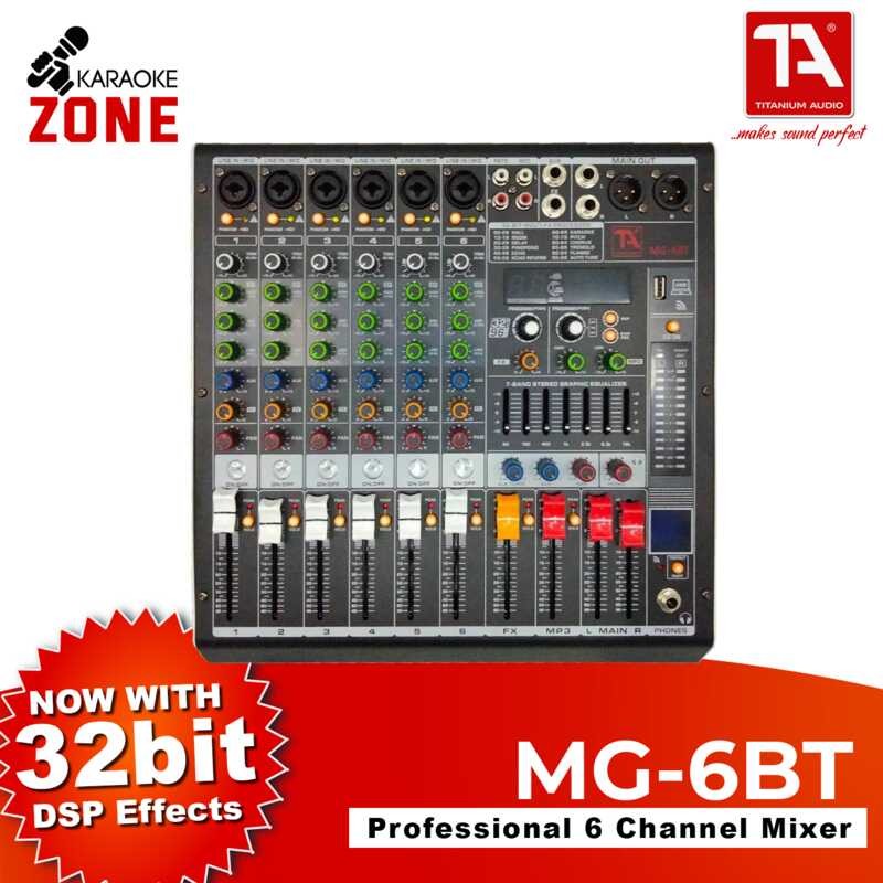 Titanium Audio MG 6Bt / Professional 6 Channel Mixer / 32-Bit DSP ...