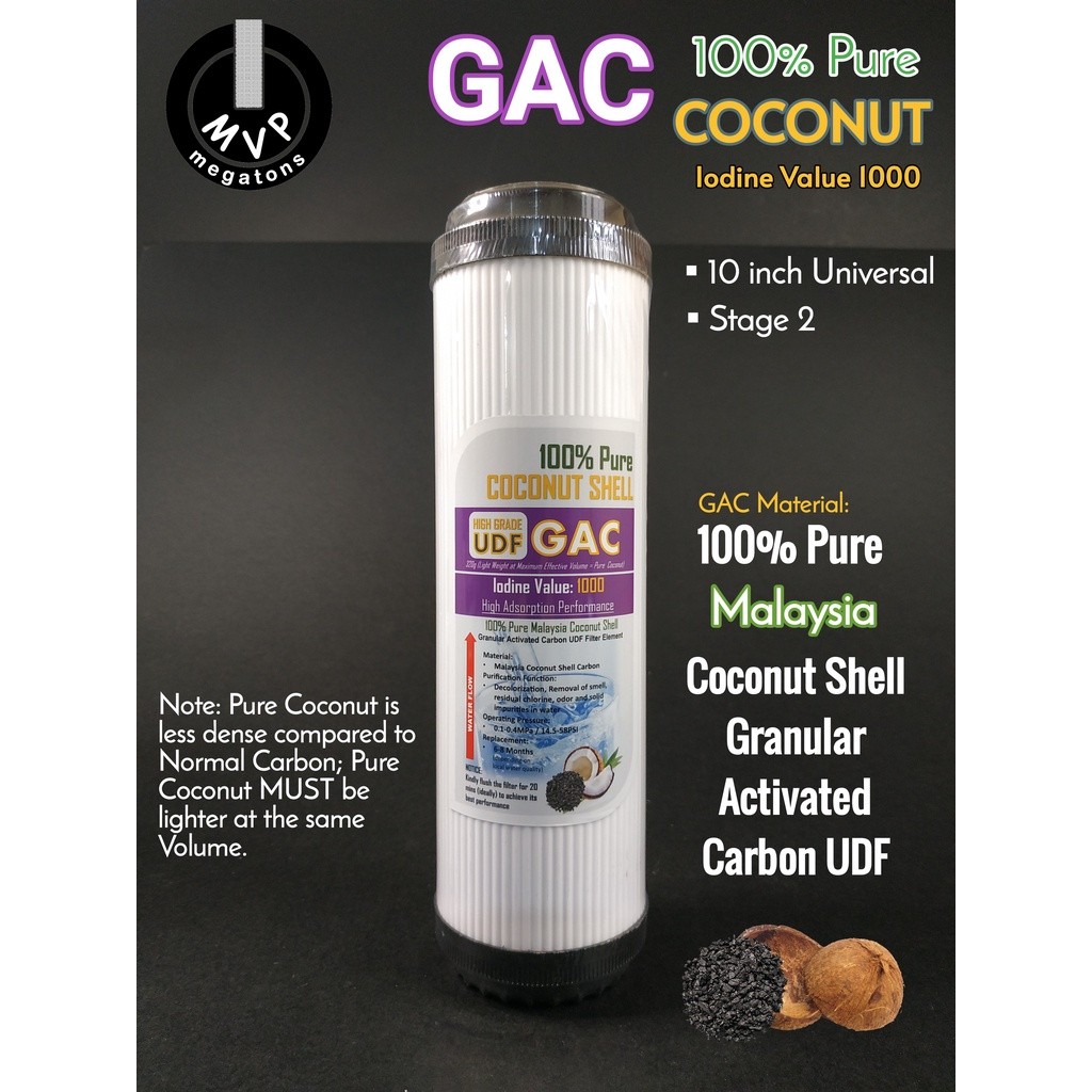 ⭐ ♞,♘Pure Coconut Shell (Malaysia) UDF GAC Iodine Number 1000 Granular ...