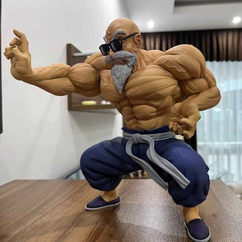 e 9.5Cm Dragon Ball Mini Figure Goku Kame Sennin Anime Figurine Muscle ...