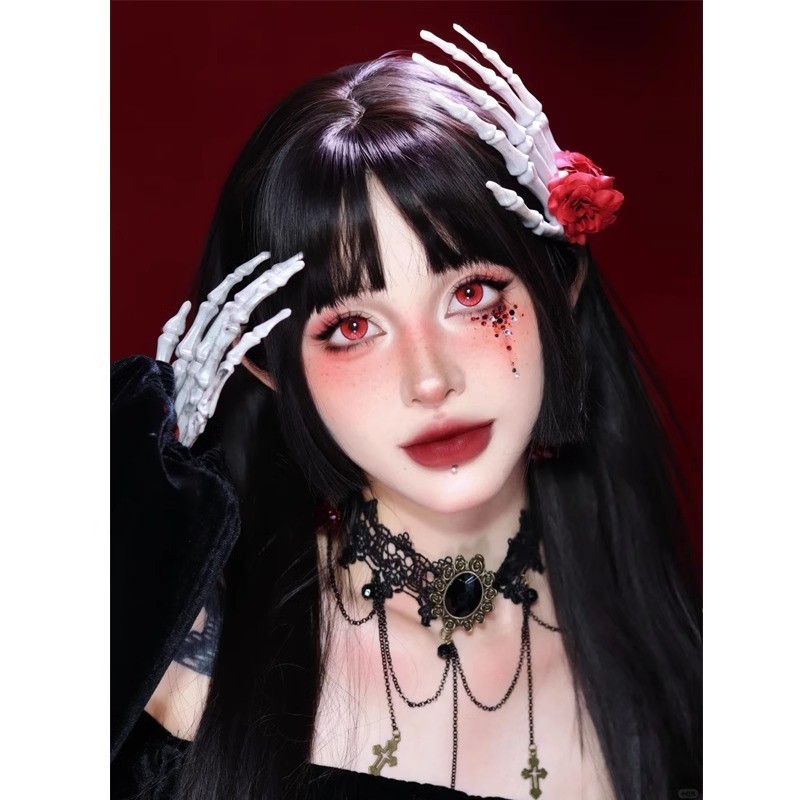 [Magpie] 2024 new hair accessories Halloween Skull Claw Edge Clip ...