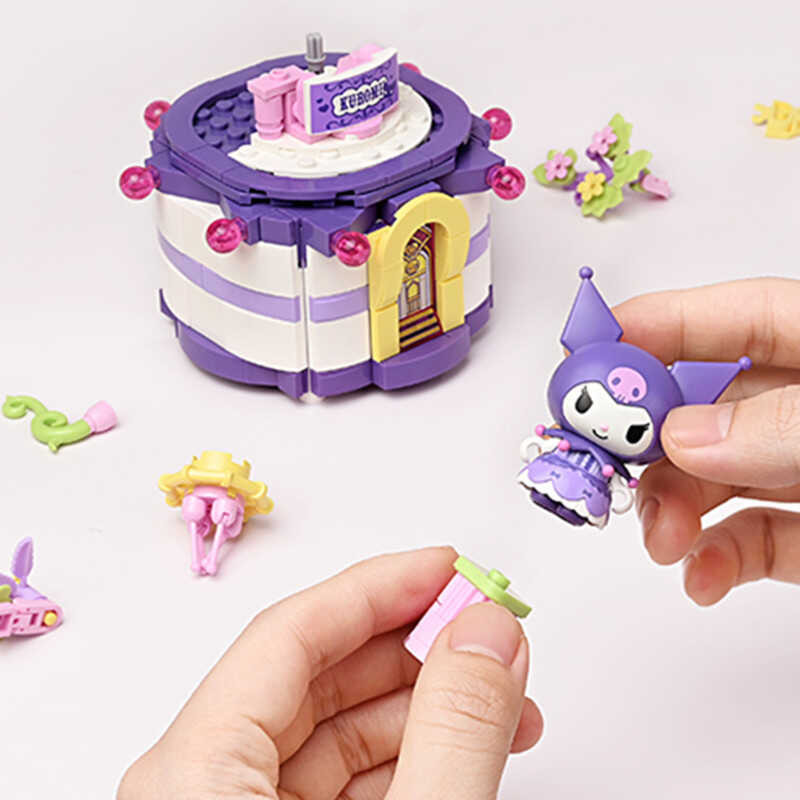 Sanrio ∮ Series Kuromi My Melody Music Box Keeppley Bloc Kawaii Anime ...