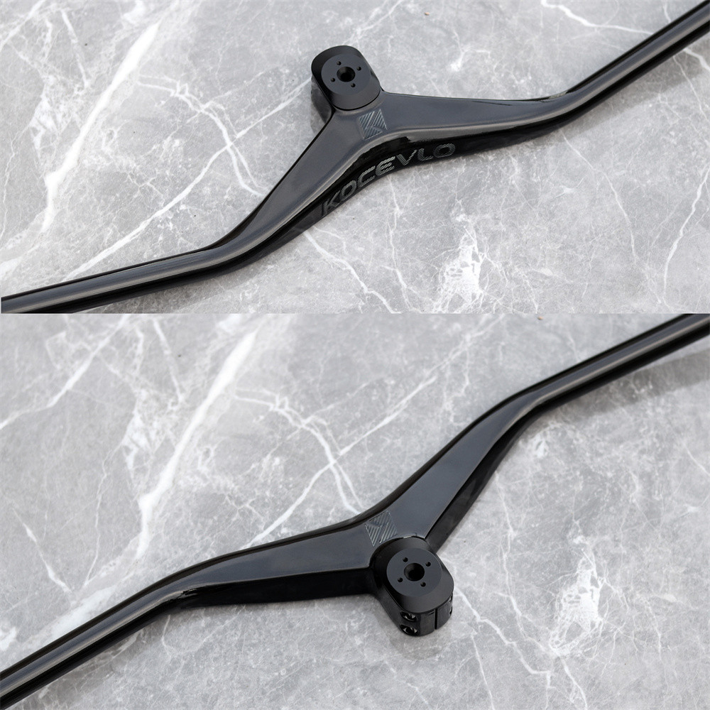 KOCEVLO MTB Carbon fiber Bicycle Handlebar Internal Cable Integrated ...