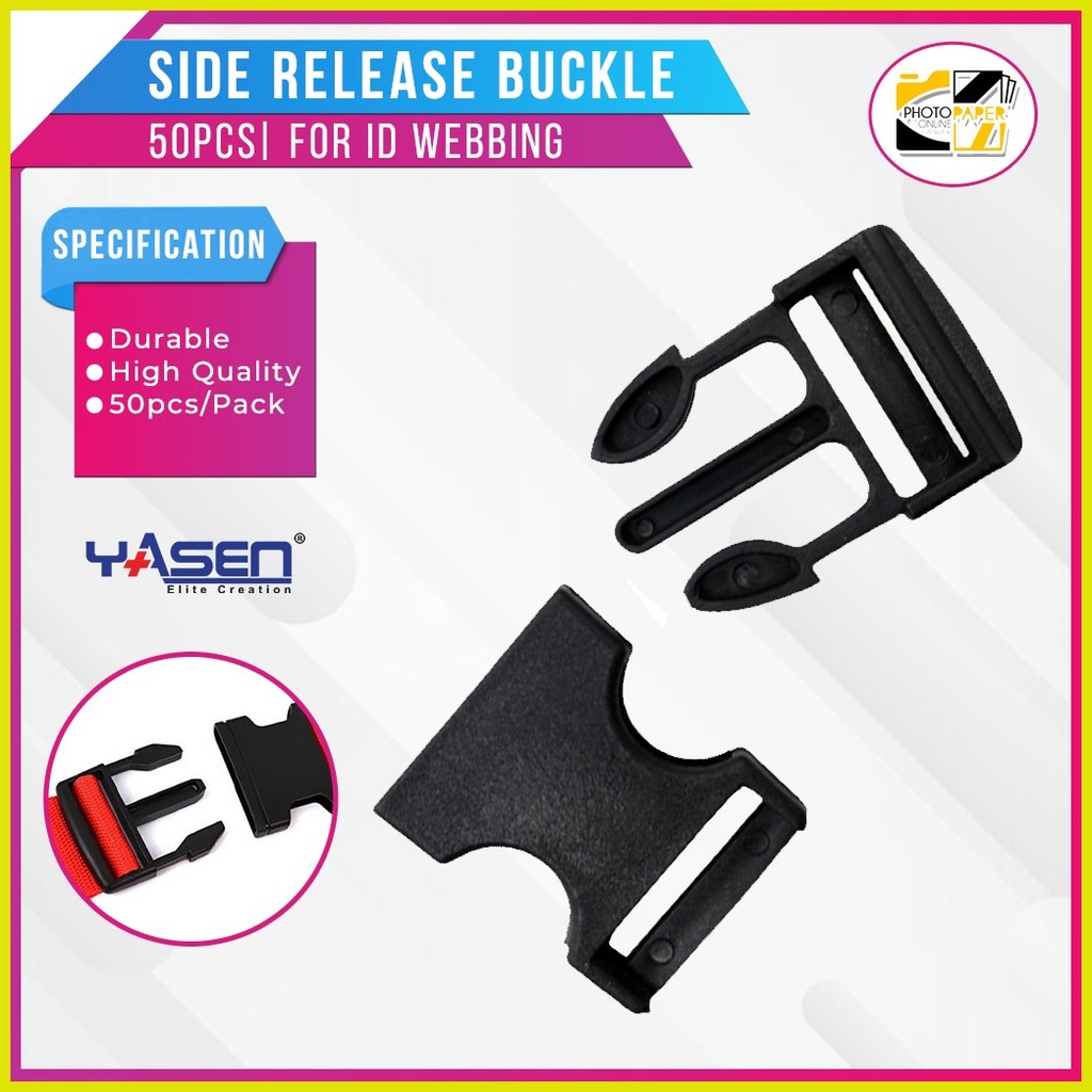 § ⊙ ID Side Release for Webbing (3/4 Inch | 1 Inch) Button Dig (50pcs ...