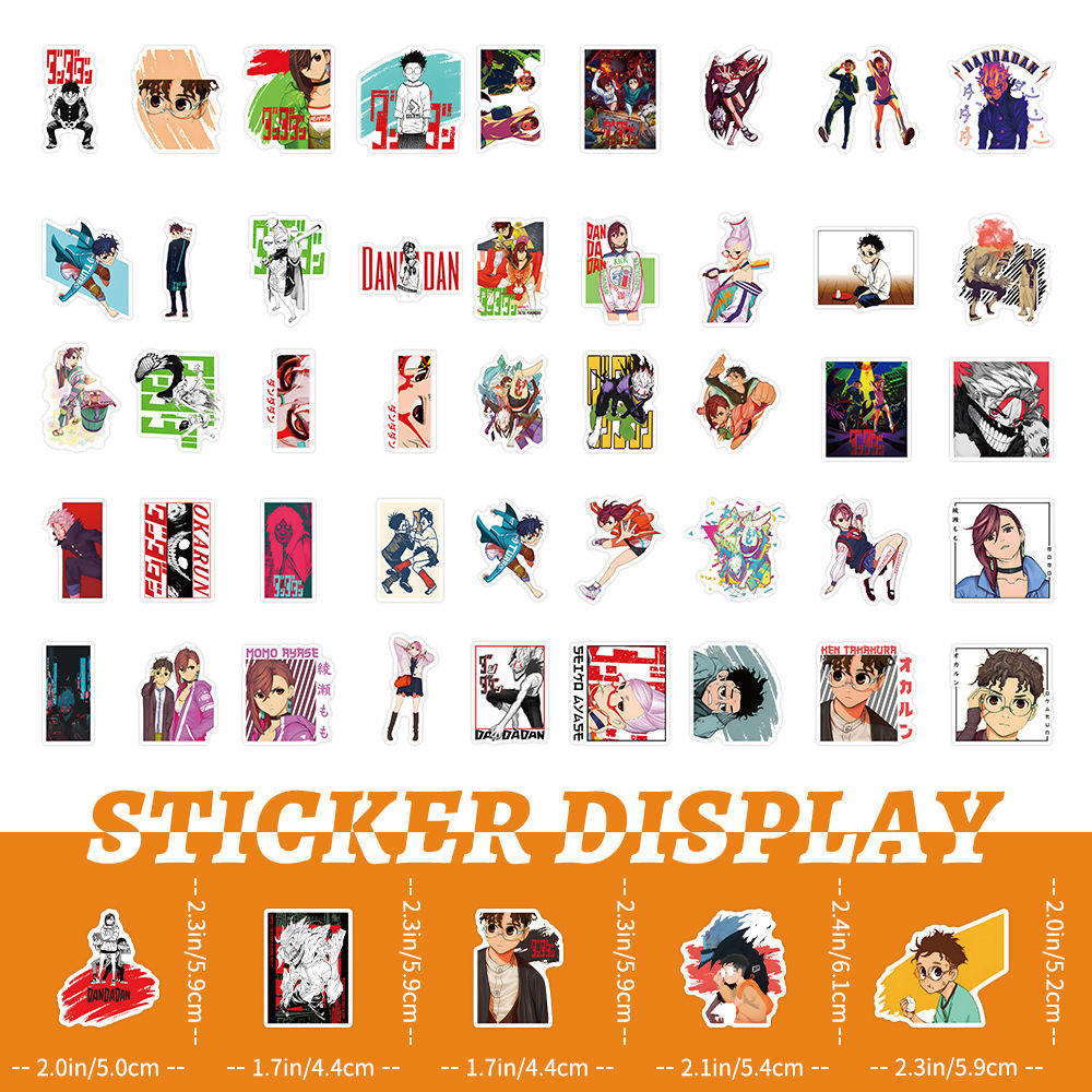 106 Japanese anime DANDADAN stickers, high-value character peripheral ...