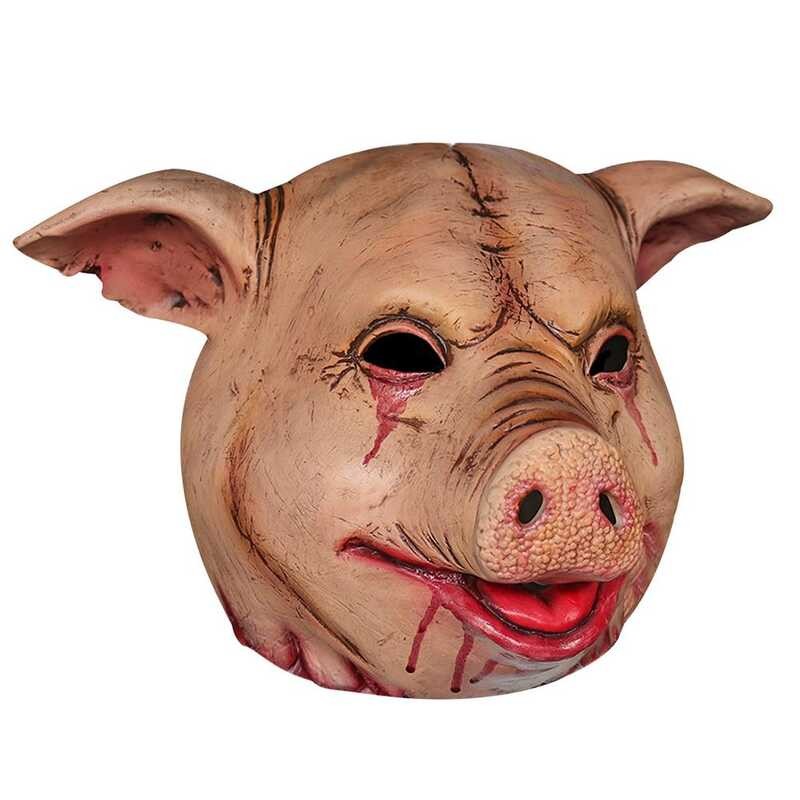 Head Halloween Pig Mask Chainsaw Massacre Horror Latex Ghost Face ...