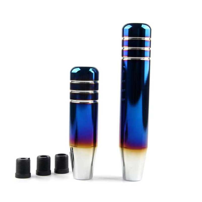 PUERXIN 13cm / 18cm Universal Blue Shift Knob Aluminum Gear Stick Shift ...
