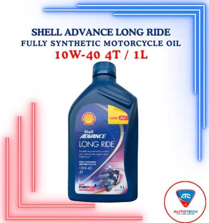 Shell Advance 4T Long Ride 10W-40 1Liter | Shopee Philippines