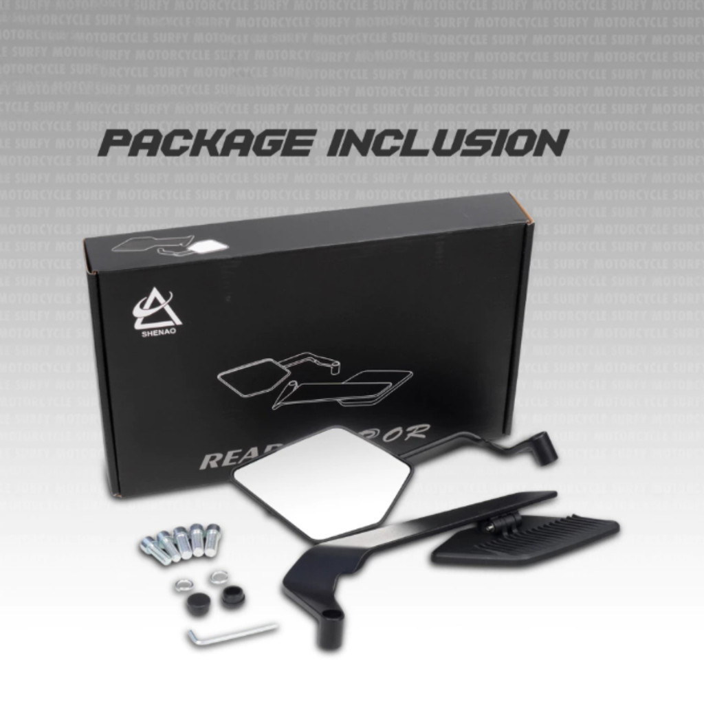 sleek universal motorcycle mirror stealth max aerodynamic foldable ...
