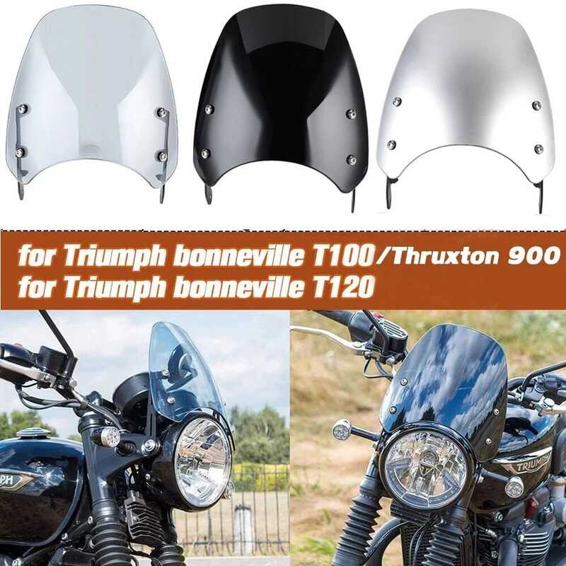 Motorcycle 2 ★ Windshield Bonneville T100 T120 Headlight Fairing ...
