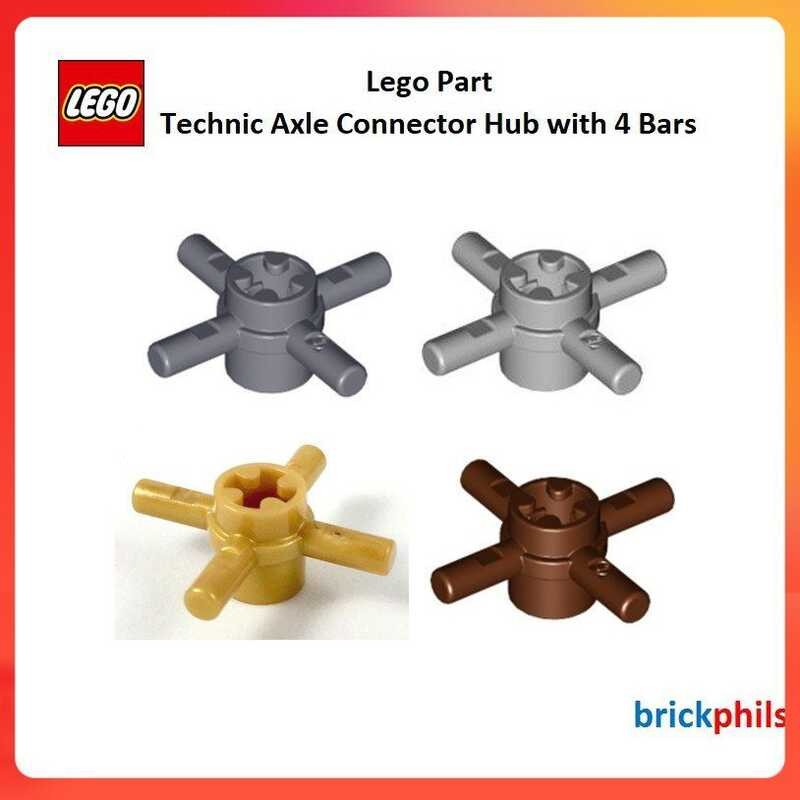 Lego Part - Technic Axle Connector Hub With 4 Bar | Shopee Philippines