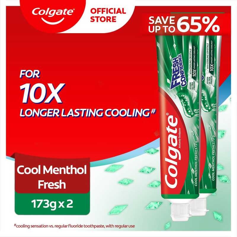 Colgate Fresh Confidence Anticavity Toothpaste With Cooling Crystals ...