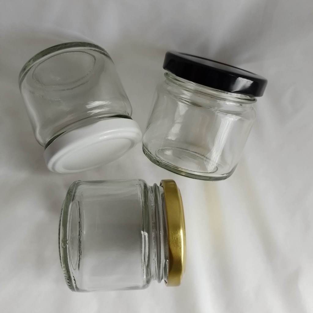 M7361 120ml/4oz Glass Jar sold per box with plastic seals food grade ...