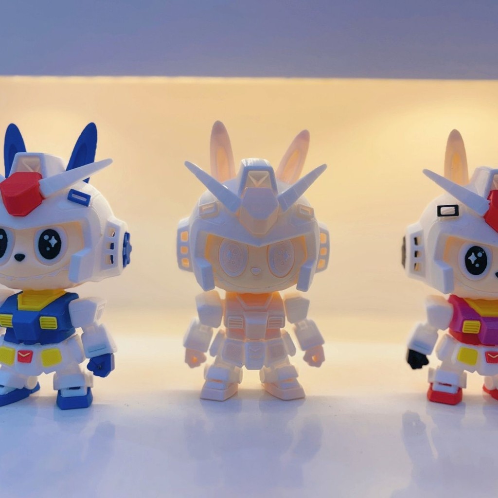 M Yuanzu Gundam Labubu Labubu Model 3D Printing Labubu Gundam Assembly ...