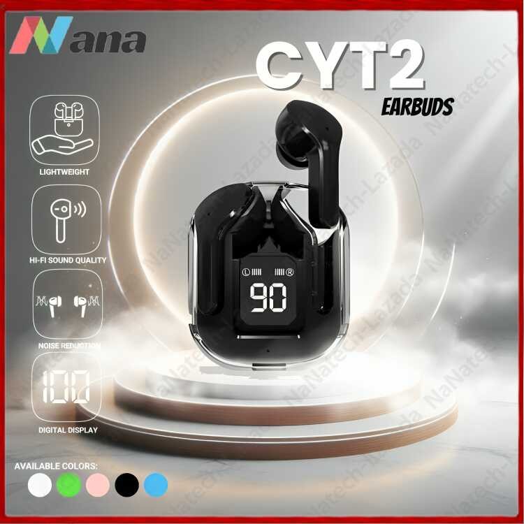 NANATECH Cy-T2 TWS Wireless Earphones Transparent Bluetooth 5.1 Headset ...