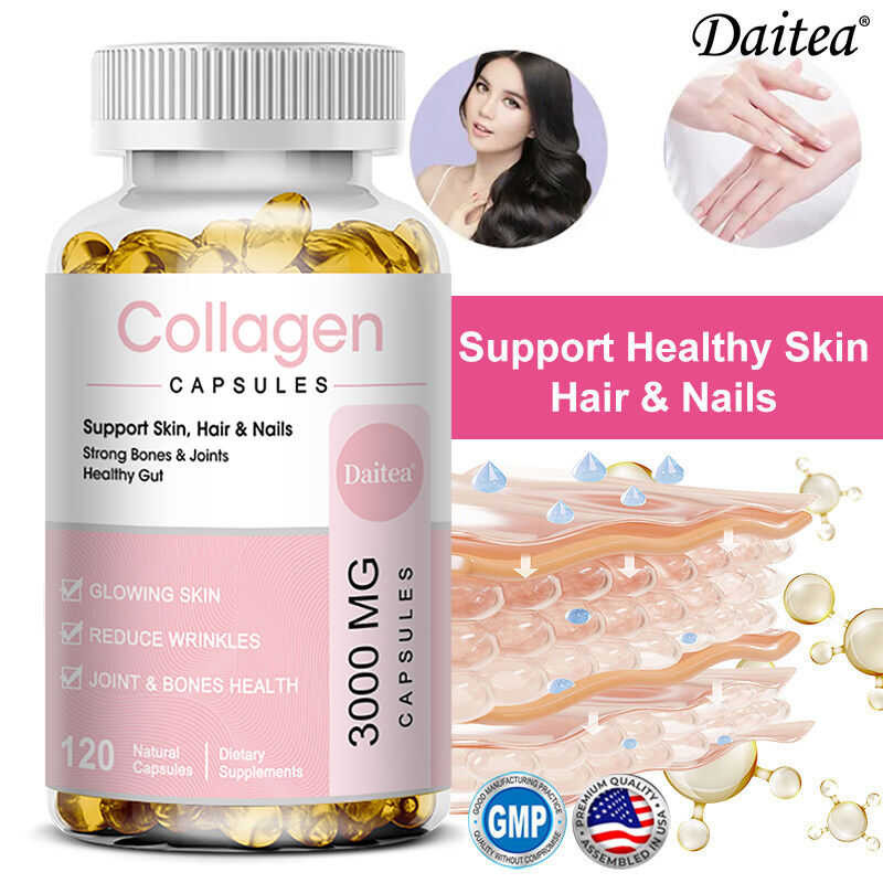 Collagen Glowing Capsules With Vitamin C Antioxidant Anti-Aging ...