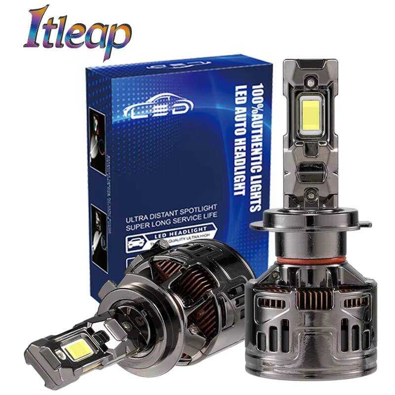 W Super Bright H LED Car Headlight Dual Copper Tube High Beam Bulb ...