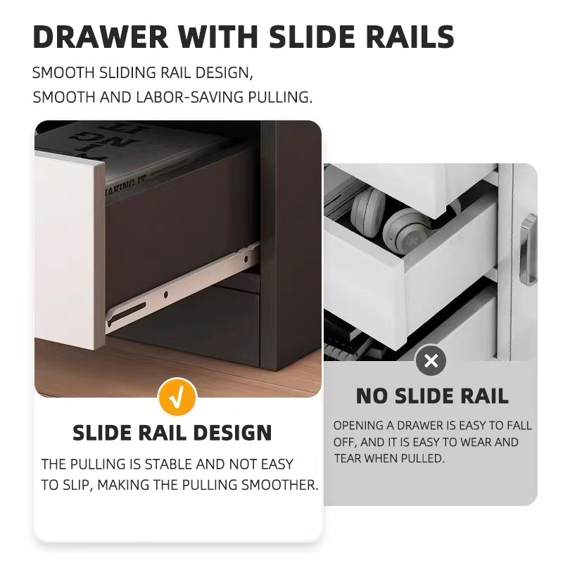 File Cabinet Office Wooden Locked Small Cabinet Mobile Storage Cabinet ...