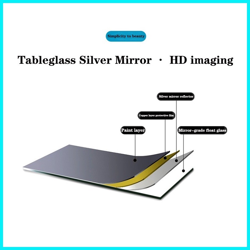 Stick Wall Glass Bathroom Mirror | Shopee Philippines