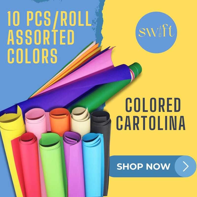 Colored Cartolina – 10 Sheets Per Roll 22.5" X 28.5" | Assorted Colors ...