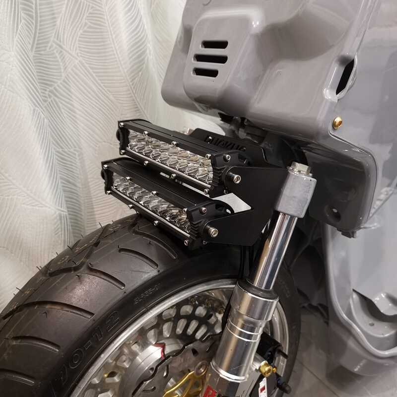 Ruus Headlight LED Dual Strip Light Large Front Light Electric Scooter ...