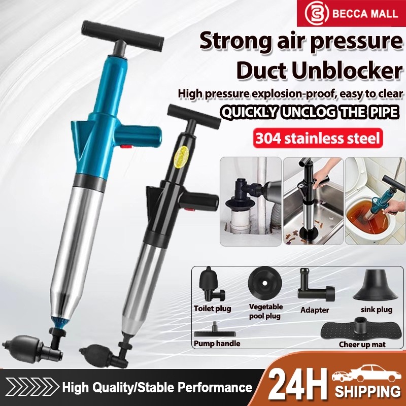 Drain Declogger Toilet Cleaner Air Plunger High Pressure Toilet Plunger ...