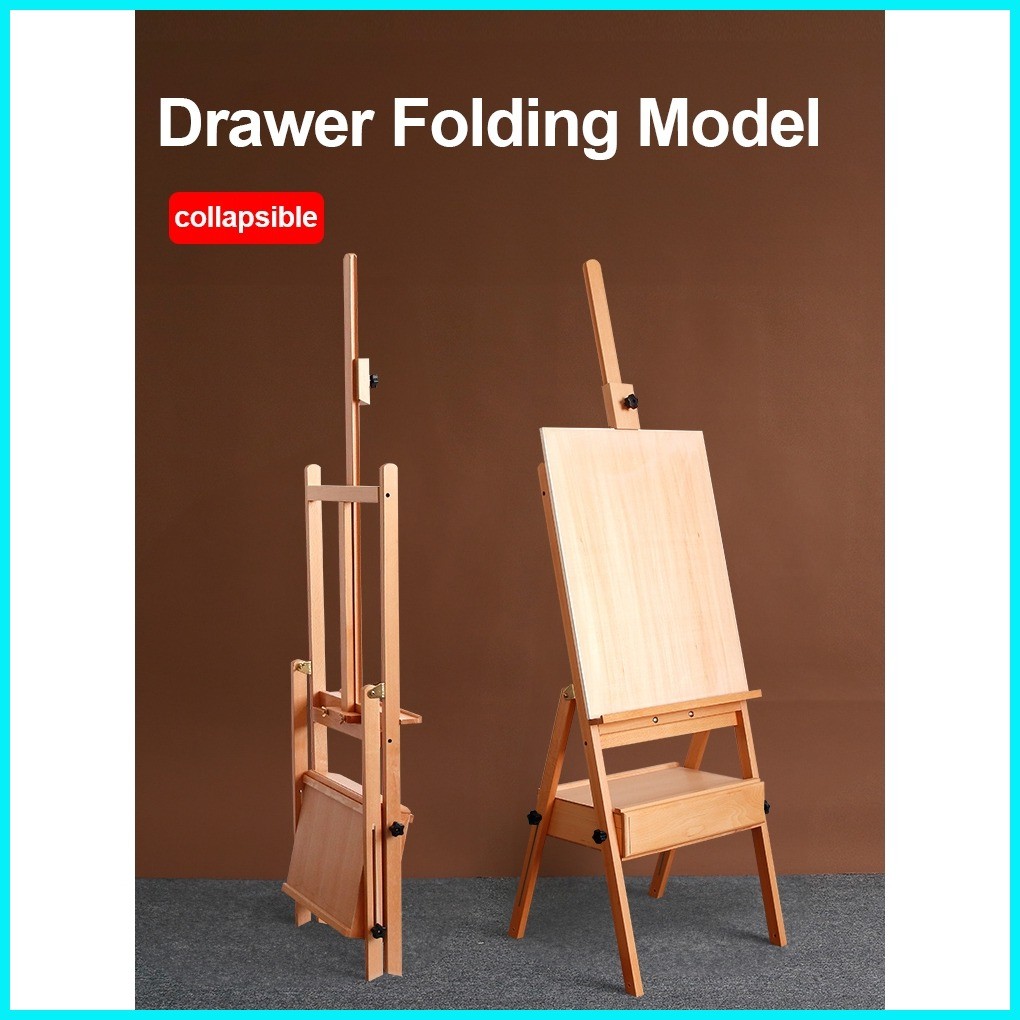 MC Easel Stand 1.8m With Drawers Display Scalable Painting Stand ...