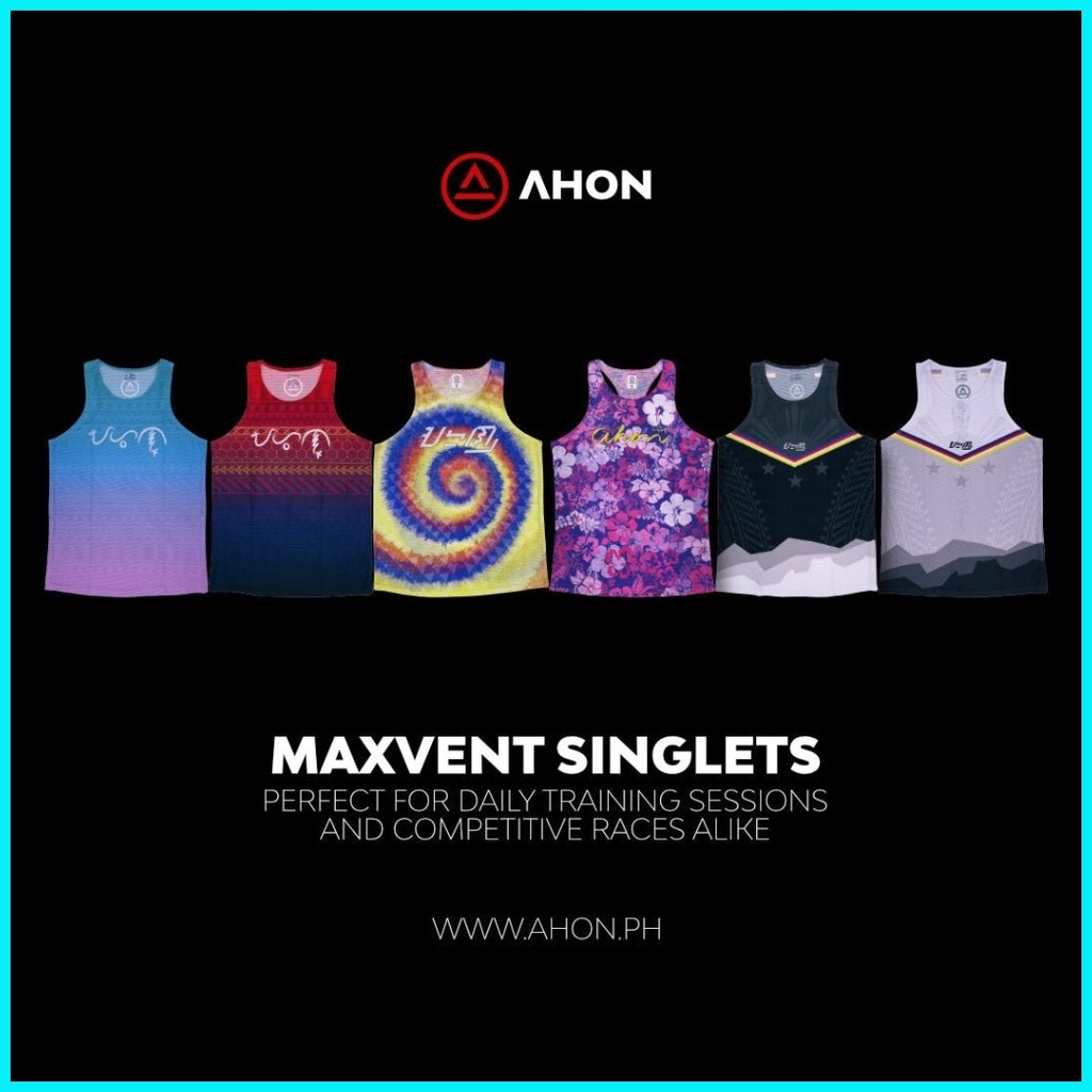 Ahon Fatek Maxvent running singlet (teal) | Shopee Philippines