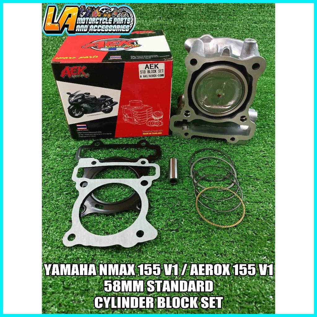 AEK CYLINDER BLOCK SET - YAMAHA NMAX 155 V1 / AEROX 155 V1 - 58MM STD ...