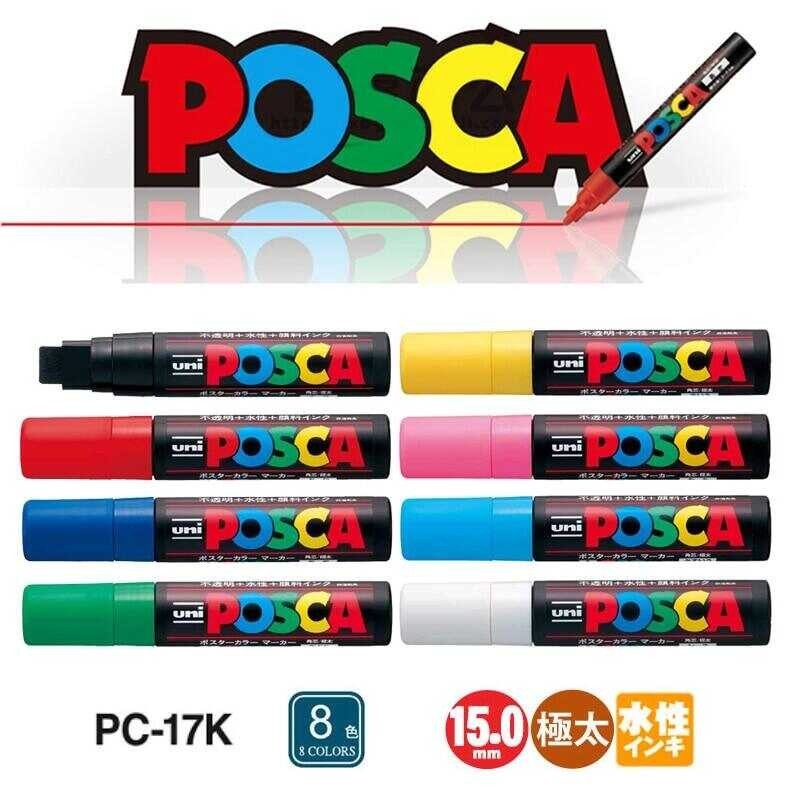 Pcs UNI POSCA Marker PC K POP Poster Water based Graffiti Pen Art ...