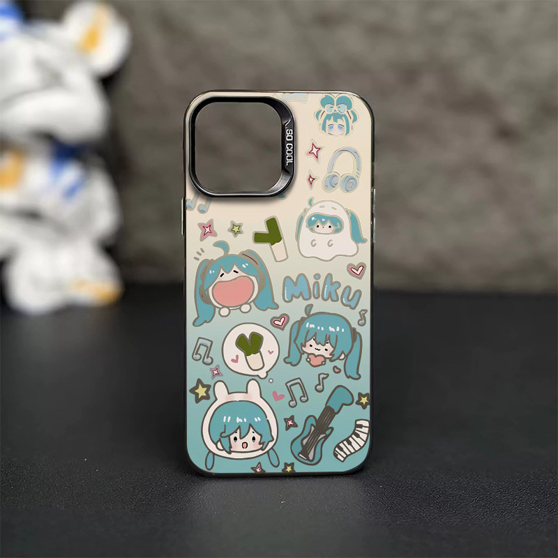 Cartoon Hatsune Miku Phone Case Compatible for IPhone 15 11 14 12 13 ...