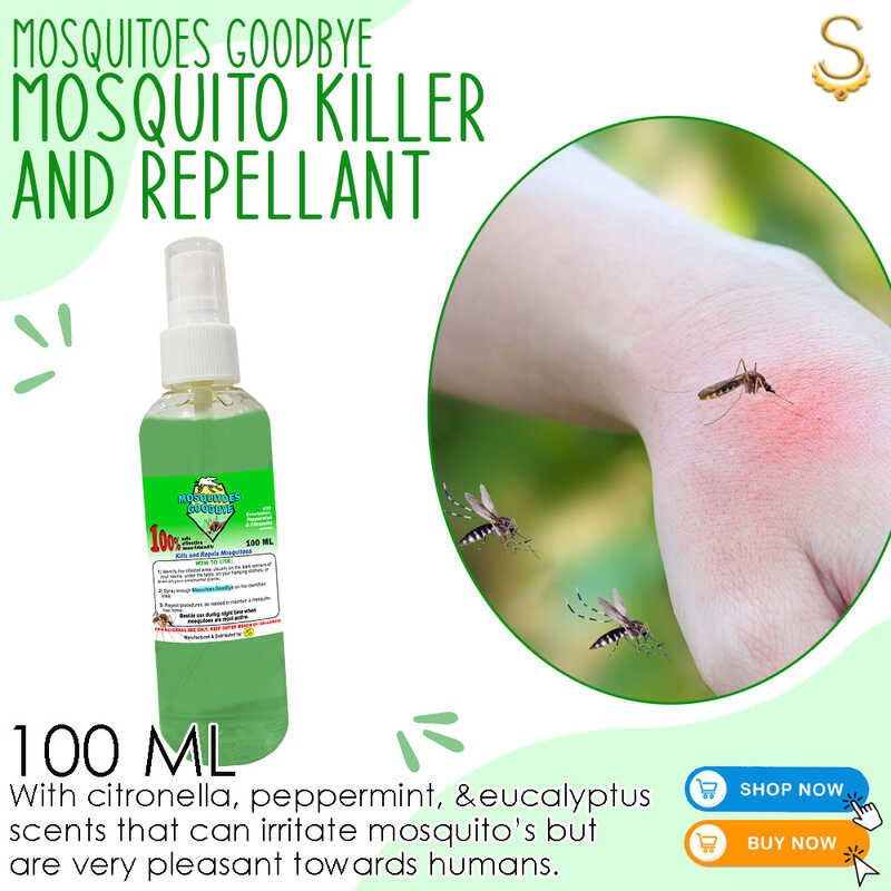 Mosquitoes Goodbye Spray 100ml Mosquito Killer Repellant Anti-dengue ...
