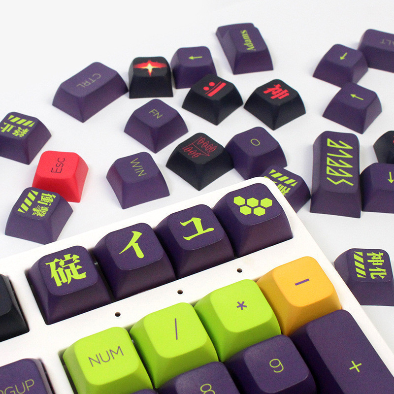 EVA-13 Keycap EVA-01 XDA Profile 134 Keys PBT Five-sided Dye ...