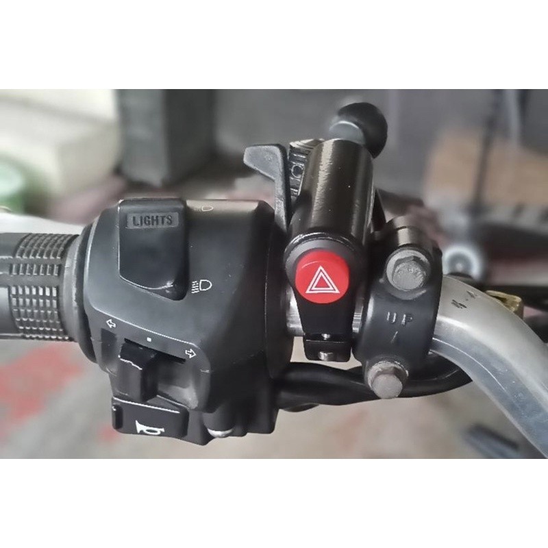 Motorcycle Handle Bar Switch Alloy Hazard Switch ON/OFF Signal Flasher ...